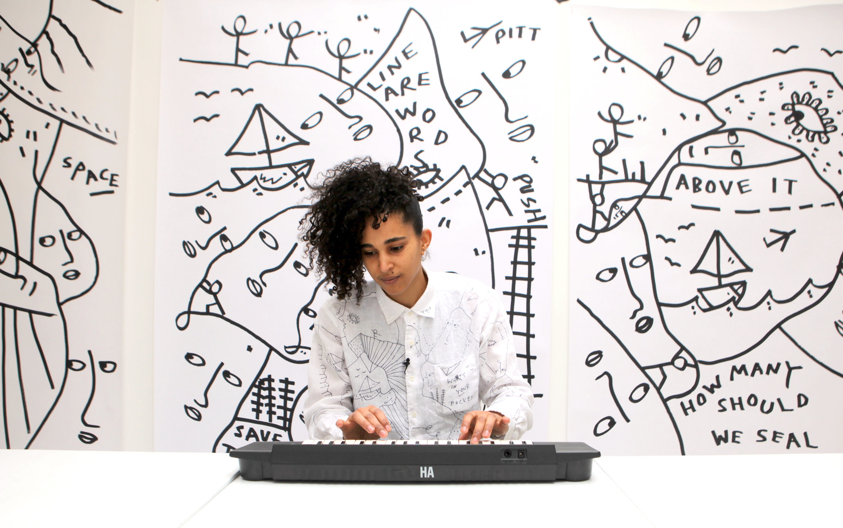Shantell Martin — News: Rockwood Music Hall: Drawing with music and voice